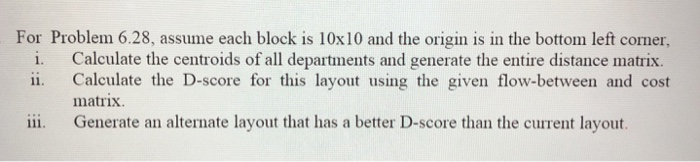 For Problem 6.28, assume each block is 10x10 and the | Chegg.com