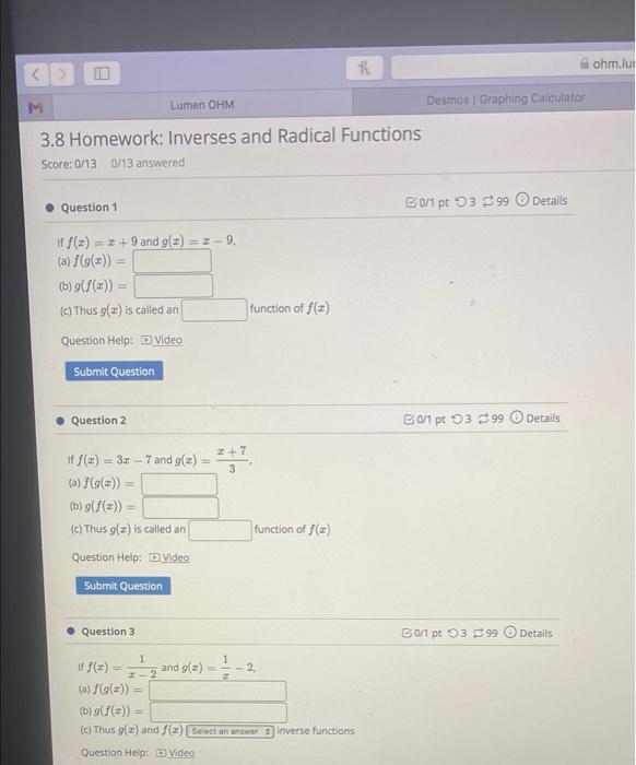 Solved ohm.lul M Lumen OHM Desmos | Graphing Calculator 3.8 | Chegg.com