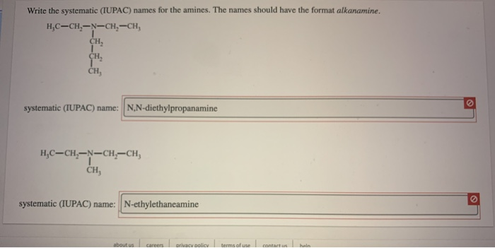 Solved Write the systematic (IUPAC) names for the amines. | Chegg.com