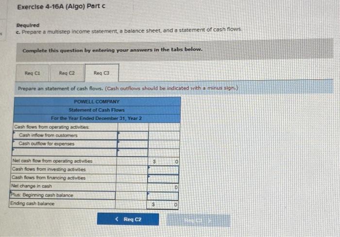Solved Required Information Exercise 4-16A (Algo) Effect of | Chegg.com