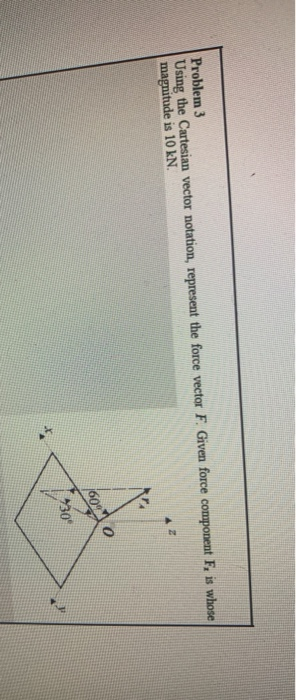 Solved Problem 3 Using the Cartesian vector notation, | Chegg.com