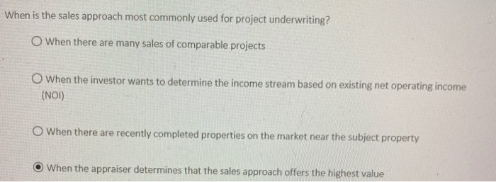 Solved When is the sales approach most commonly used for | Chegg.com