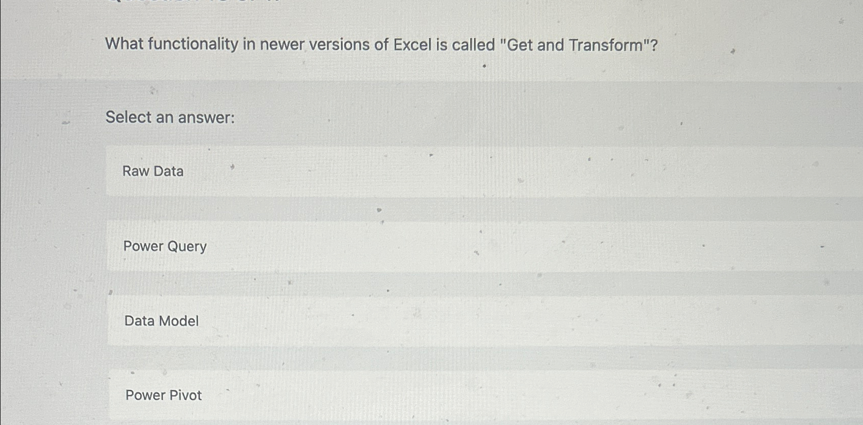 Solved What functionality in newer versions of Excel is | Chegg.com