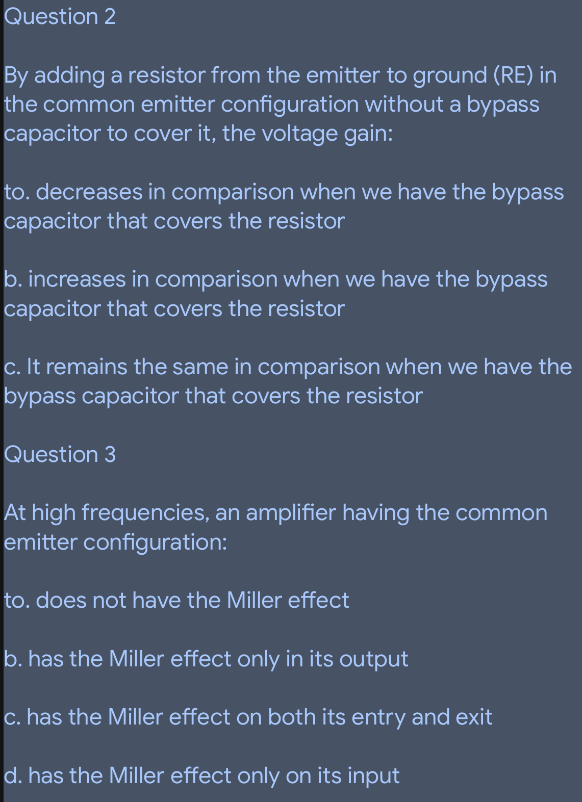 Solved Question 2By adding a resistor from the emitter to | Chegg.com