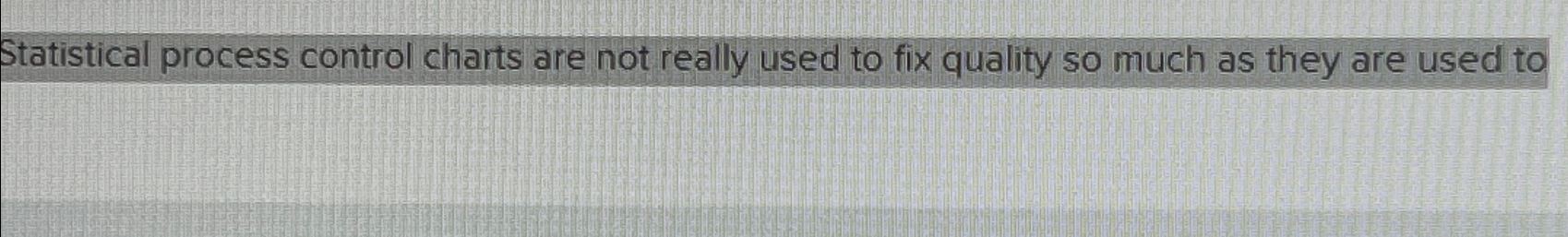 Solved Statistical process control charts are not really | Chegg.com