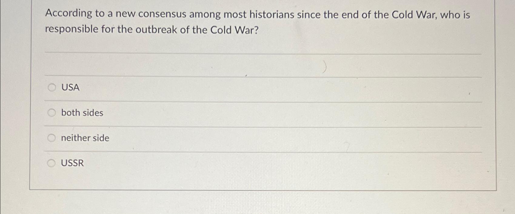 Solved According to a new consensus among most historians | Chegg.com