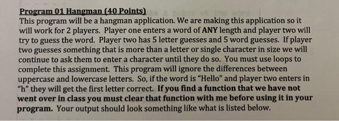 Solved C++ Visual Studios this program will be a hangman | Chegg.com