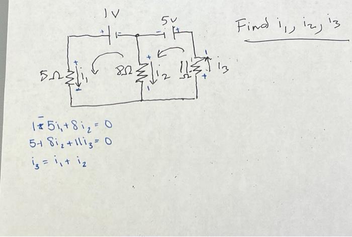 Solved solve this dc circuit using kirchhoff's law. find | Chegg.com