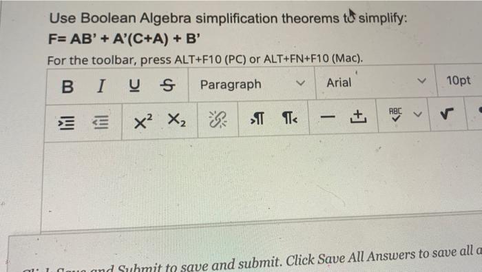 Solved Use Boolean Algebra simplification theorems to | Chegg.com