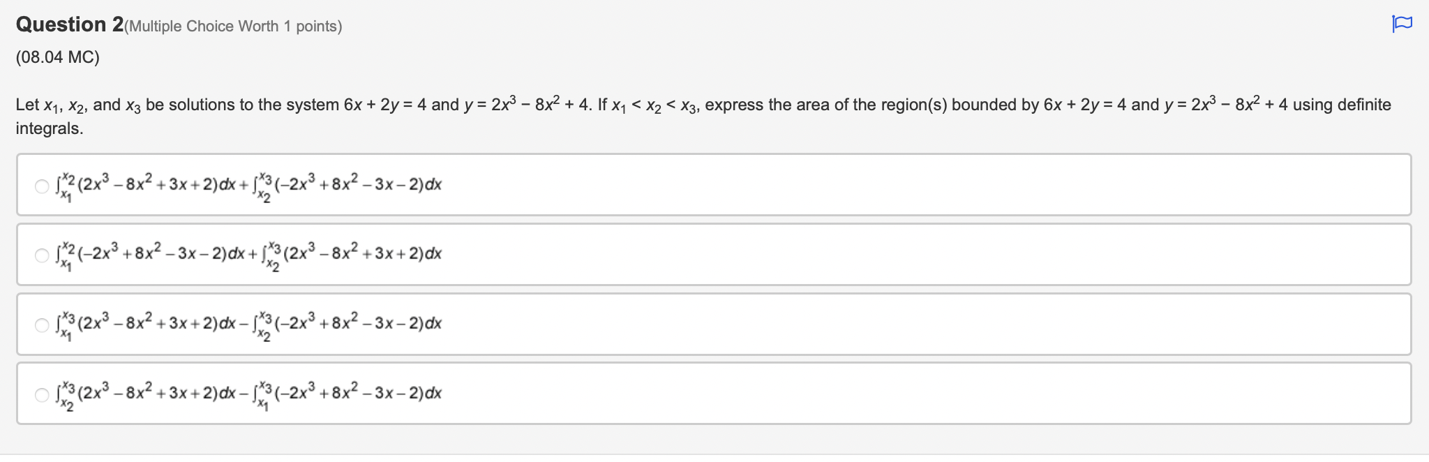 Solved Let x1, ﻿x2, ﻿and x3 ﻿be solutions to the system 6x | Chegg.com