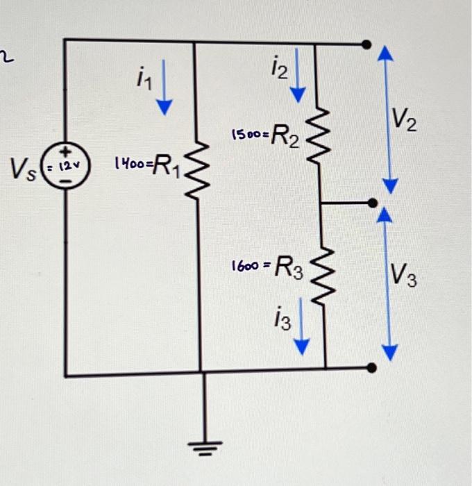 Solved calculate the voltage across R1 , R2 , R3 | Chegg.com