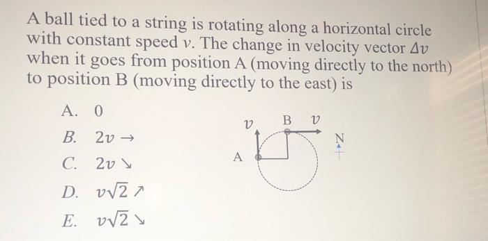 Solved A ball tied to a string is rotating along a | Chegg.com