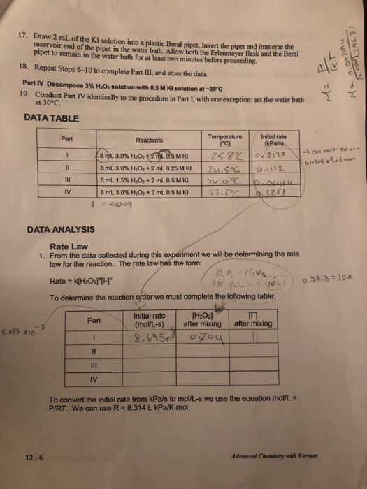Solved i need help to fill those tables for my lab report | Chegg.com