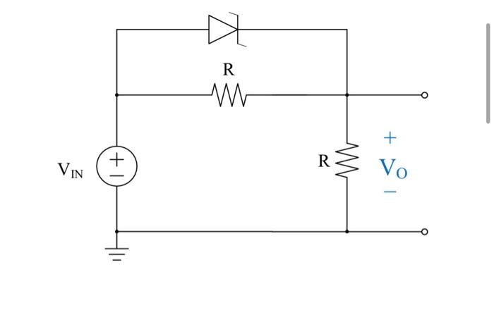 Solved please draw characteristic curve (VIN-VO curve) use | Chegg.com