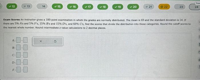 Solved Exam Scores An instructor gives a 100-point | Chegg.com