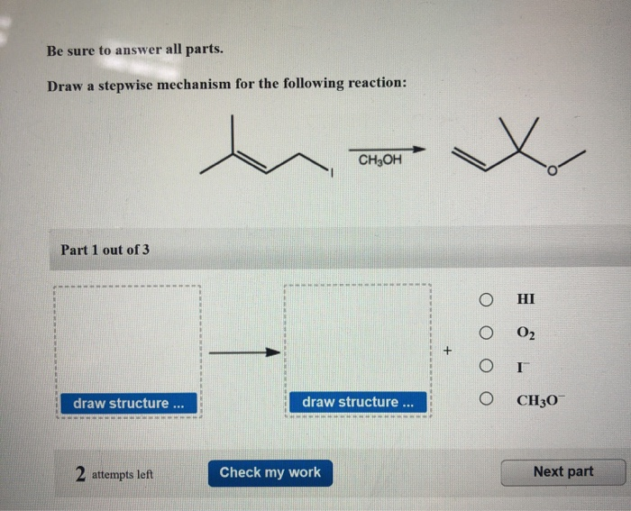 Solved Be sure to answer all parts. Draw a stepwise | Chegg.com
