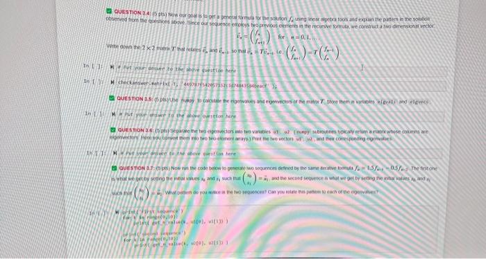3. Eigenvalues and eigenvectors: solving difference | Chegg.com