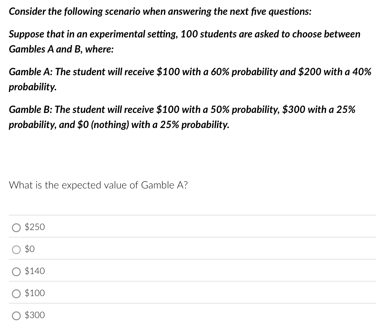 Solved Consider the following scenario when answering the | Chegg.com