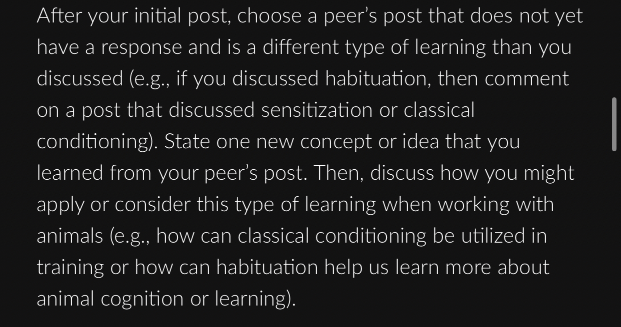 Solved After your initial post, choose a peer's post( | Chegg.com