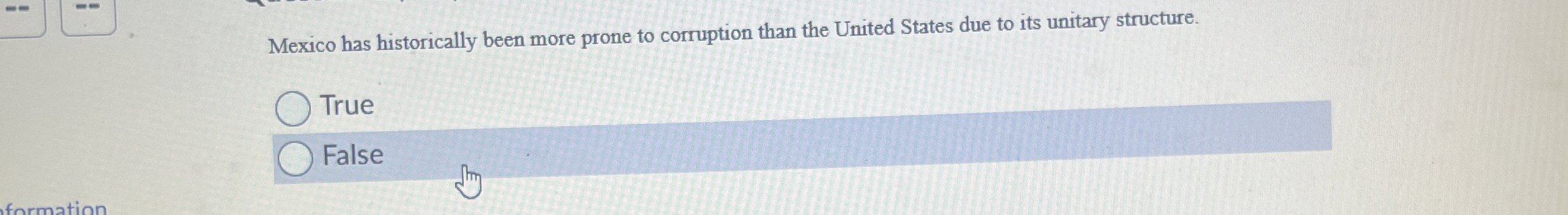 Solved Mexico has historically been more prone to corruption | Chegg.com