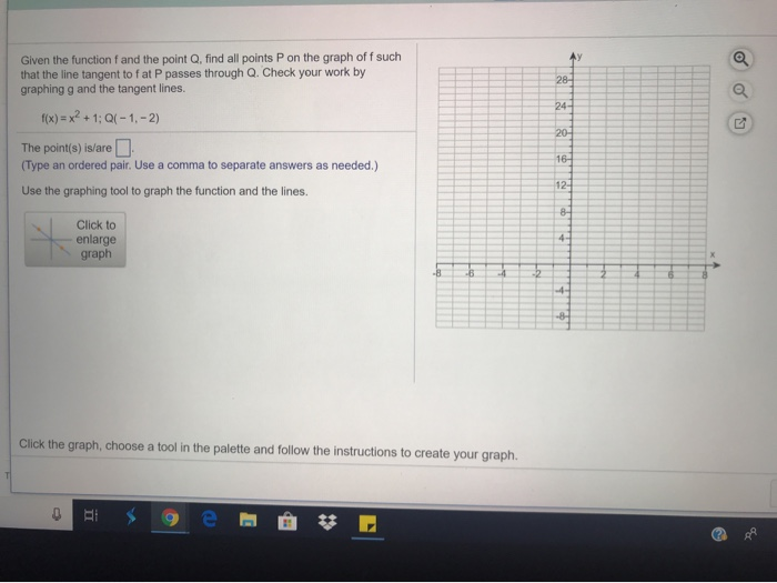Solved Given the function f and the point Q, find all points | Chegg.com