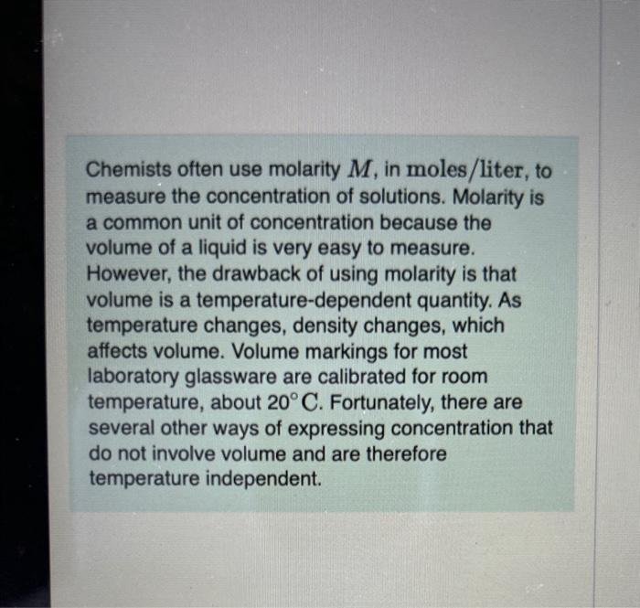 Solved find molality mole fraction percent by mass and part | Chegg.com