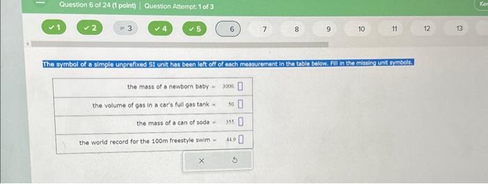 Solved Question 6 of 24 (1) point) | Question Attempt 1 of 3 | Chegg.com
