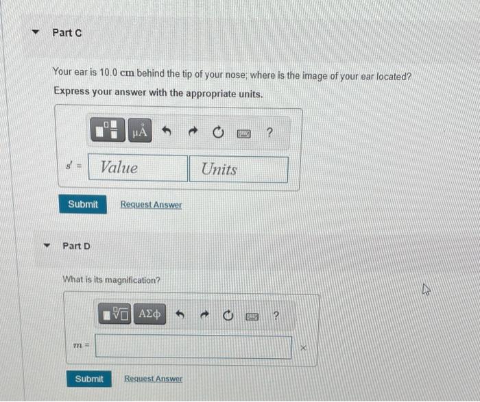 Solved Examining your image in a convex mirror whose radius | Chegg.com