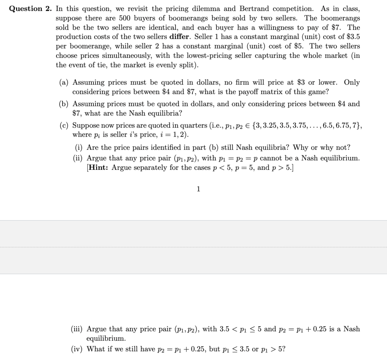 Solved Question 2. In ﻿this question, we ﻿revisit the | Chegg.com