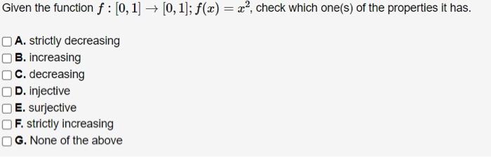 Solved Given the function f : [0, 1] → [0, 1]; f(x) = x², | Chegg.com