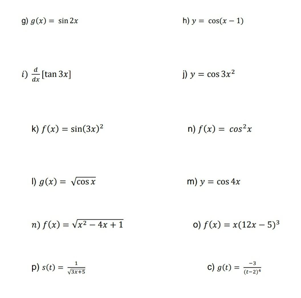 Solved The Chain Rule: If y = f(x) is a differentiable | Chegg.com