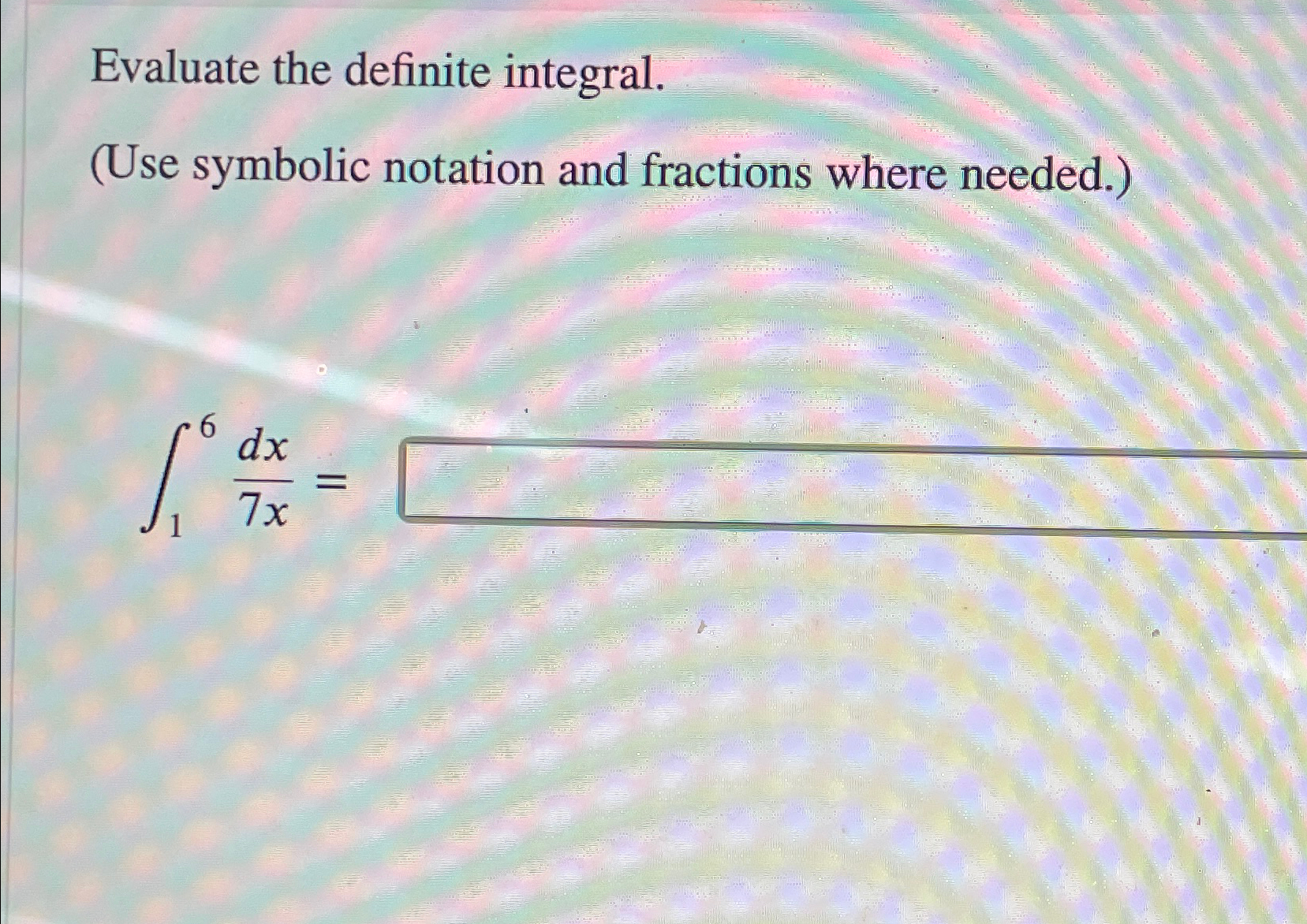 Solved Evaluate the definite integral.(Use symbolic notation | Chegg.com