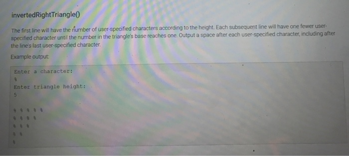 Solved 8.60 Lab 13a: More Triangles This program expands and | Chegg.com