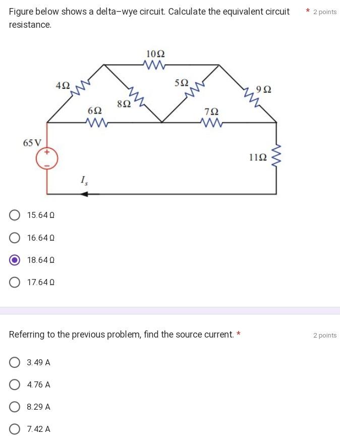 Solved Figure below shows a delta-wye circuit. Calculate the | Chegg.com