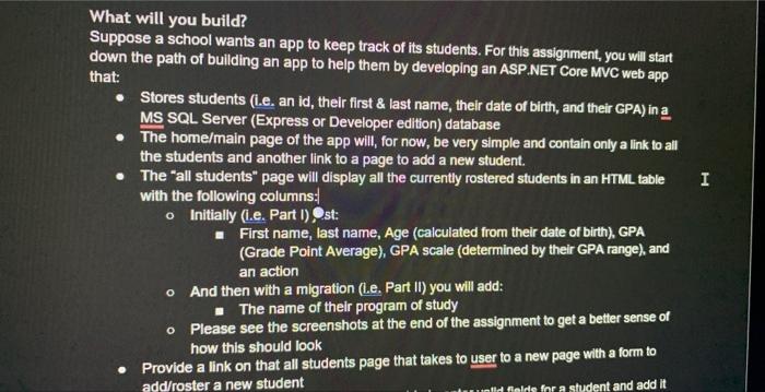 What Will You Build Suppose A School Wants An App To 