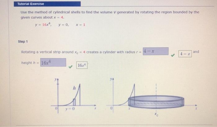 Solved Tutorial Exercise Use the method of cylindrical | Chegg.com