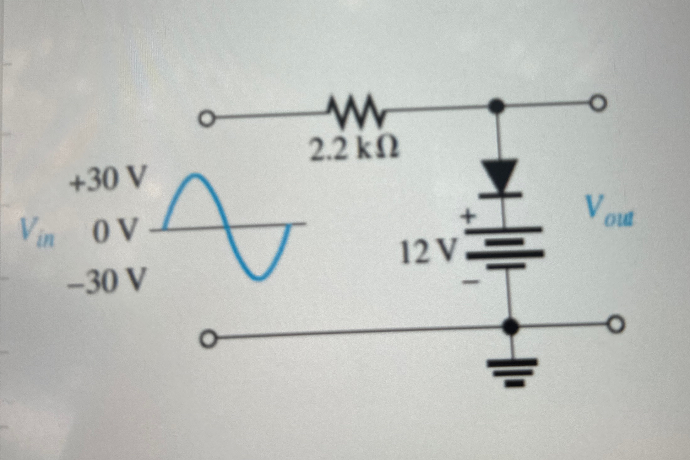 Determine the output voltage waveform | Chegg.com