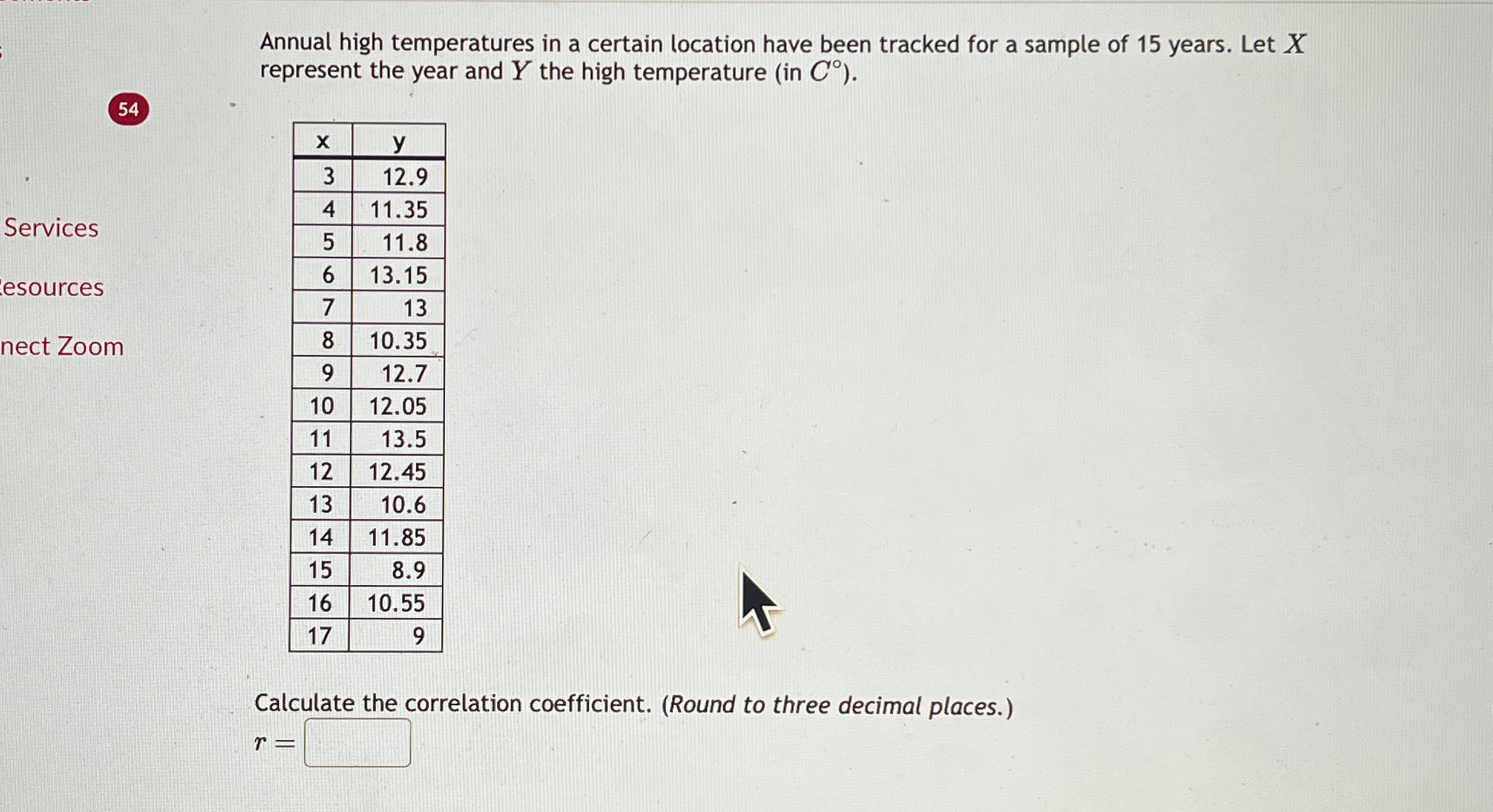 Solved Annual high temperatures in a certain location have | Chegg.com