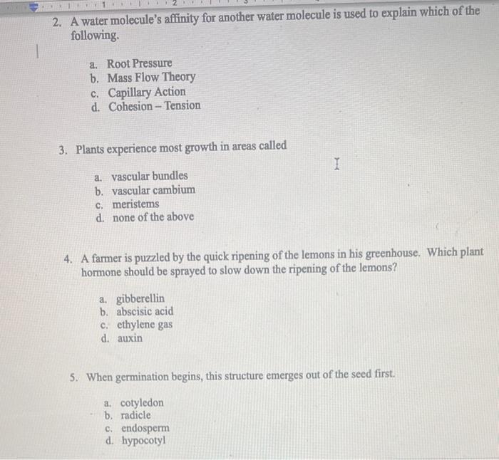 Solved Multiple choice i need all of them to be solve | Chegg.com