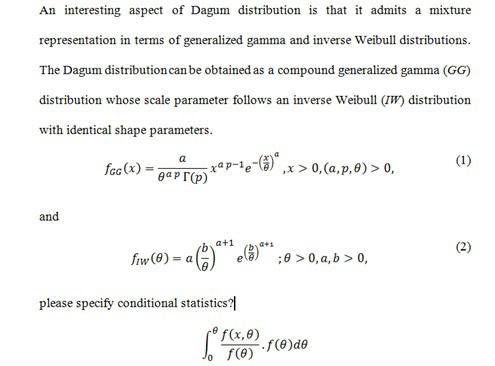 Solved An interesting aspect of Dagum distribution is that | Chegg.com