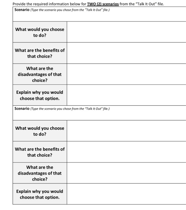 Solved TALK IT OUT Time for some great debates! In this | Chegg.com