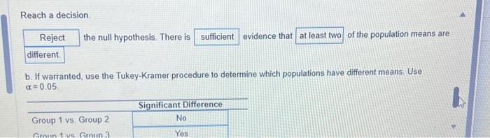 Solved State the decision rule. If p-value reject the null | Chegg.com