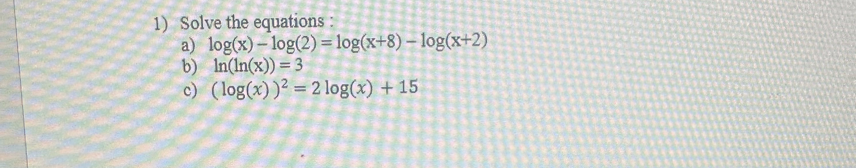 Solved Solve the | Chegg.com