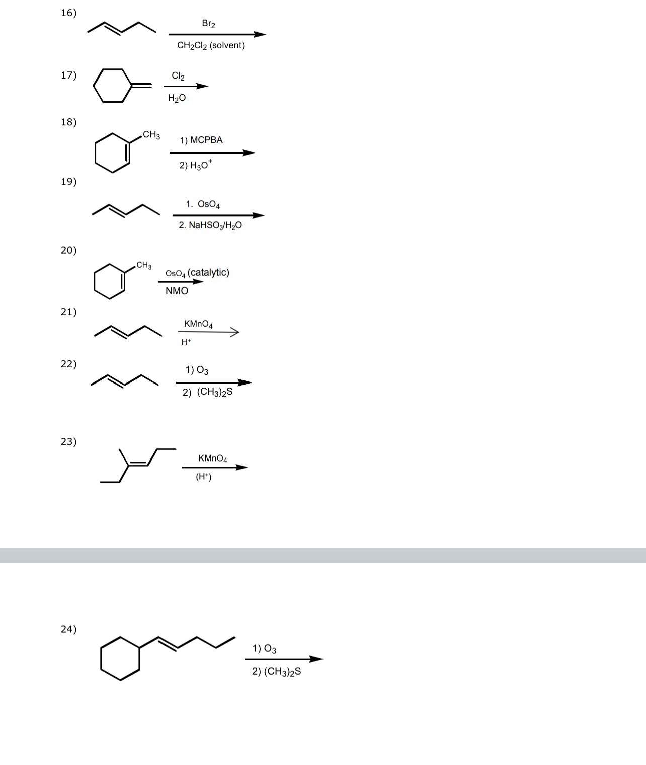Solved Draw the major products for each reaction, include | Chegg.com