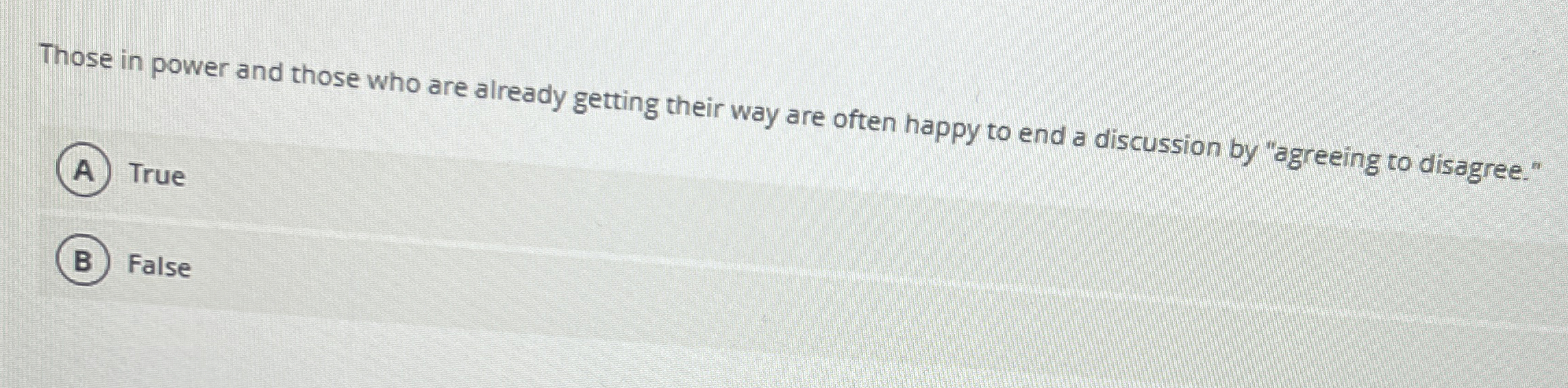 Solved Those in power and those who are already getting | Chegg.com