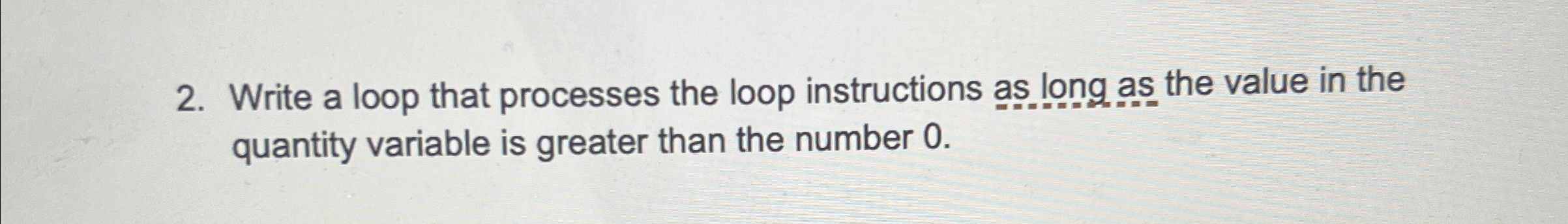 Solved Write A Loop That Processes The Loop Instructions As 8745