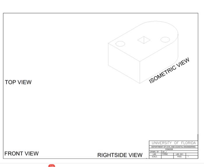 Solved 1. You are provided with the isometric view. Use the | Chegg.com