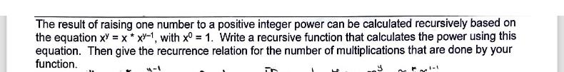 Solved The result of raising one number to a positive | Chegg.com