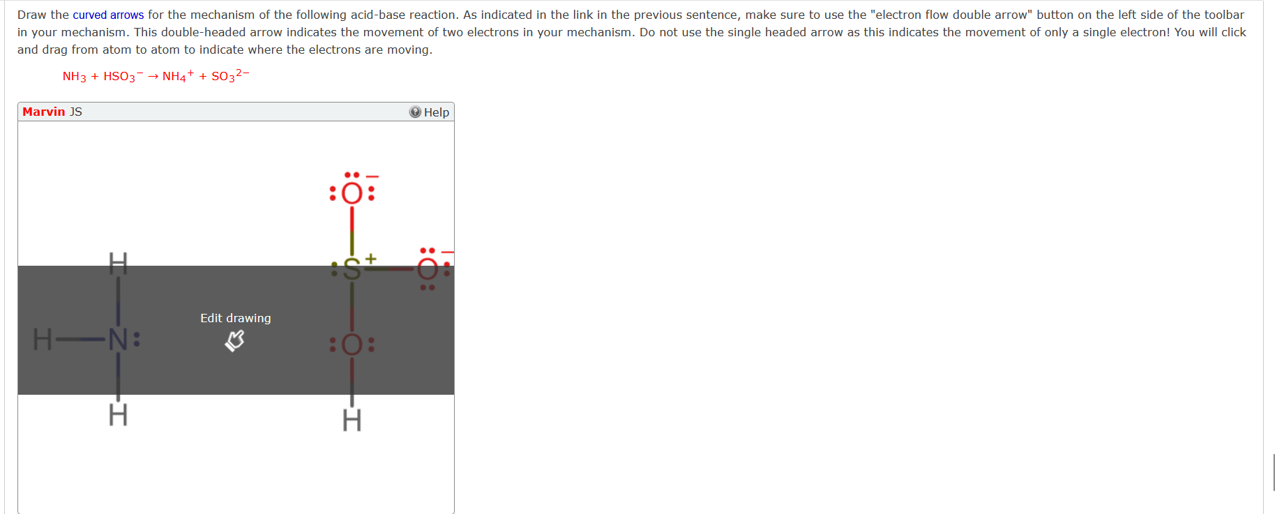 Solved and drag from atom to atom to indicate where the | Chegg.com
