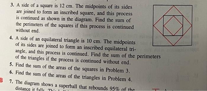 Solved 3. A side of a square is 12 cm. The midpoints of its | Chegg.com